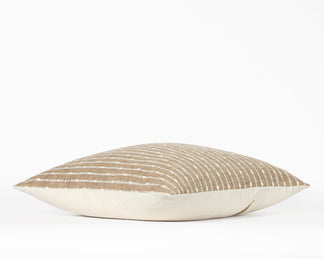 Monterey, Textured Neutral Pillow Cover with Woven Stripe – Coterie ...