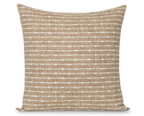 Monterey, Textured Neutral Pillow Cover with Woven Stripe – Coterie ...