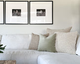 Monterey, Textured Neutral Pillow Cover with Woven Stripe – Coterie ...